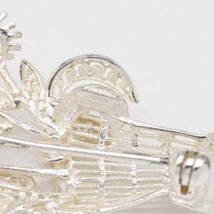 Vintage Mid Century German Sterling Silver Flower Basket Brooch Pin - Etsy