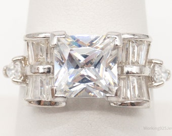 Ross Simons Cubic Zirconia 18kt Gold Over Sterling Silver Ring - Etsy