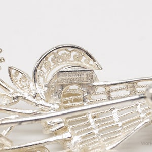 Vintage Mid Century German Sterling Silver Flower Basket Brooch Pin - Etsy