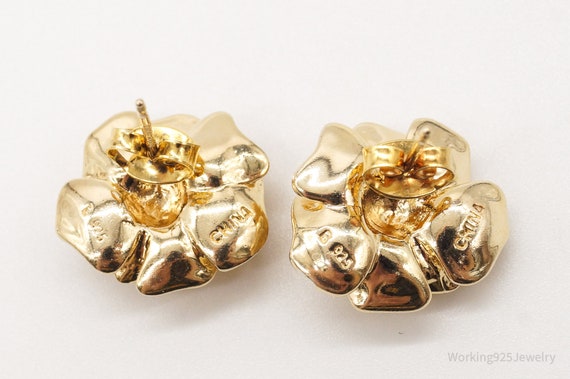 Vintage Designer Ross Simons Flowers Gold Vermeil Ste… - Gem