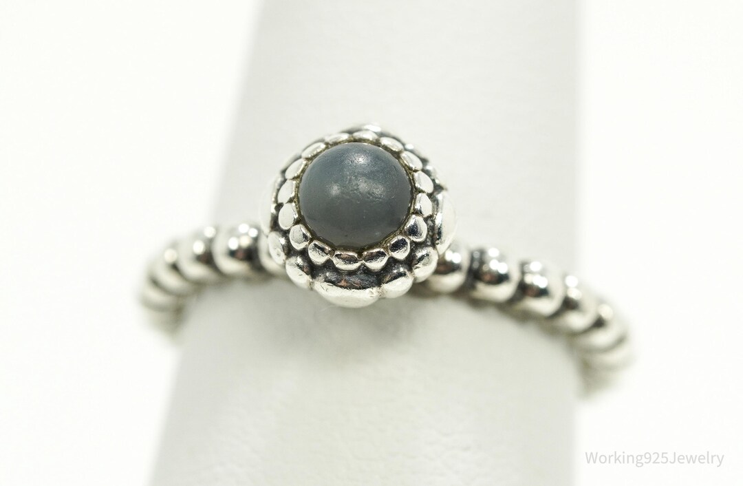 Designer Pandora March Birthday Blooms Sterling Silver Ring - Size 7 ...