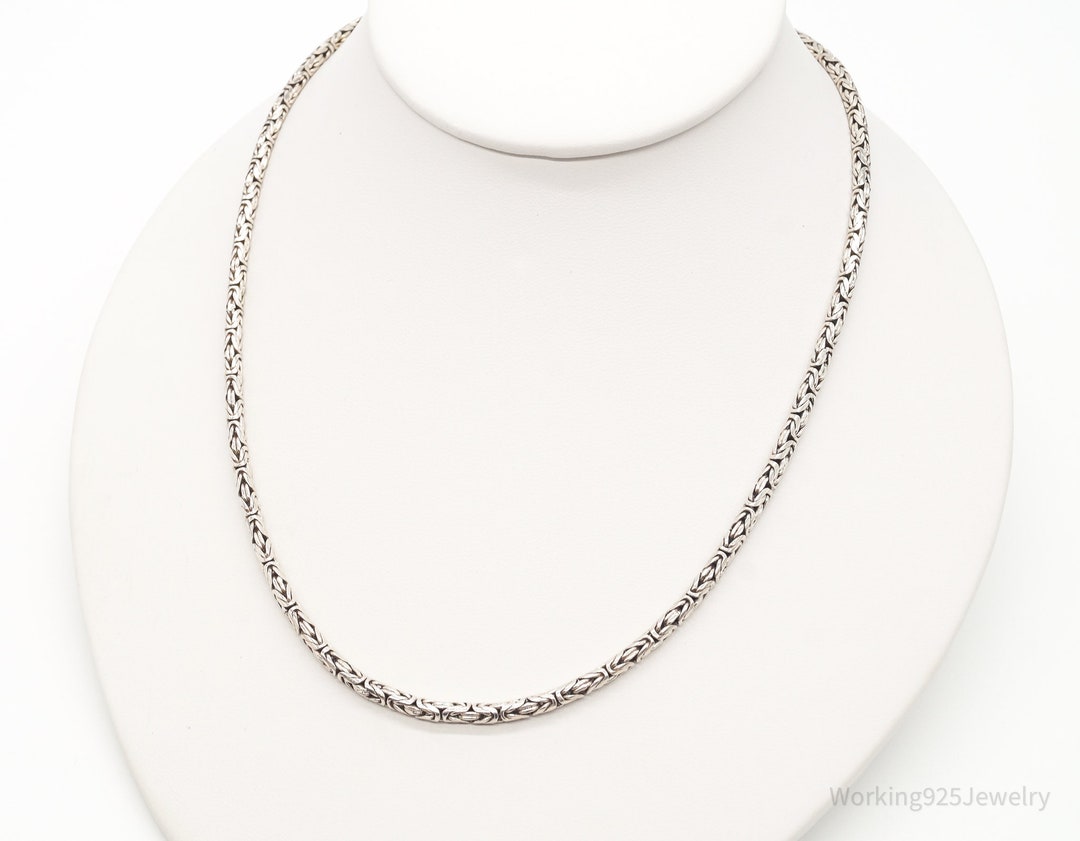 Vintage Designer BA Suarti High Fashion Sterling Silver Chain Link ...