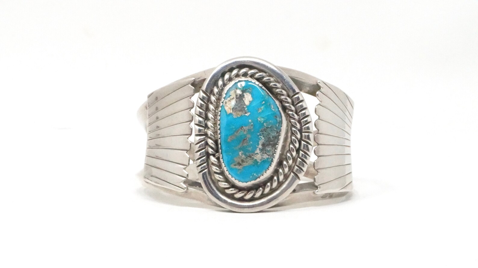 Vintage Native American Signed WF Large Turquoise Rope - Etsy