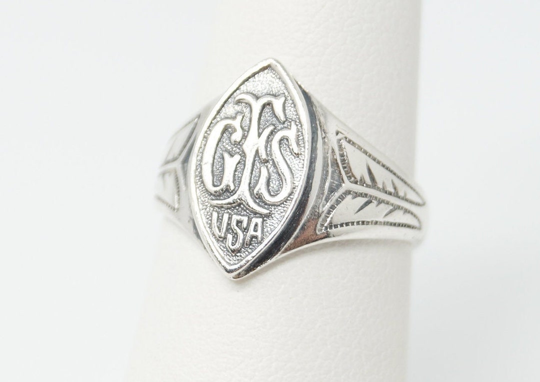 Antique GFS USA girls Friendly Society Sterling Silver Ring Sz 6 - Etsy