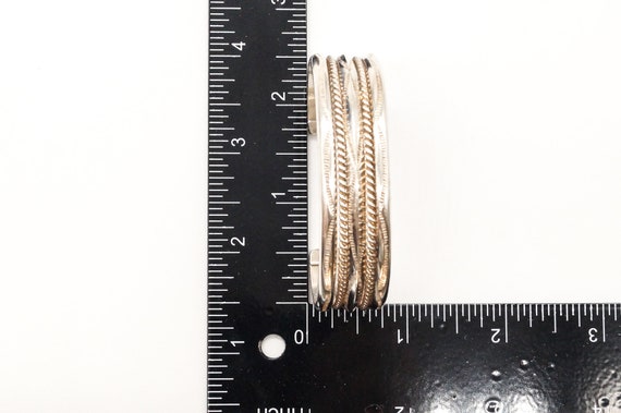 Vintage Native American Tahe Sterling Silver Rope Cab… - Gem