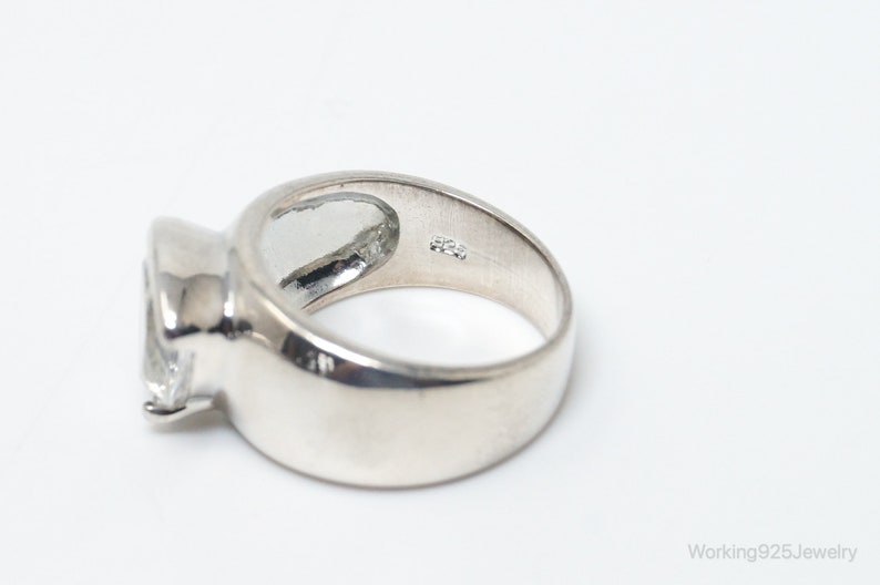 Vintage Designer HAN Cubic Zirconia Sterling Silver Ring - Etsy