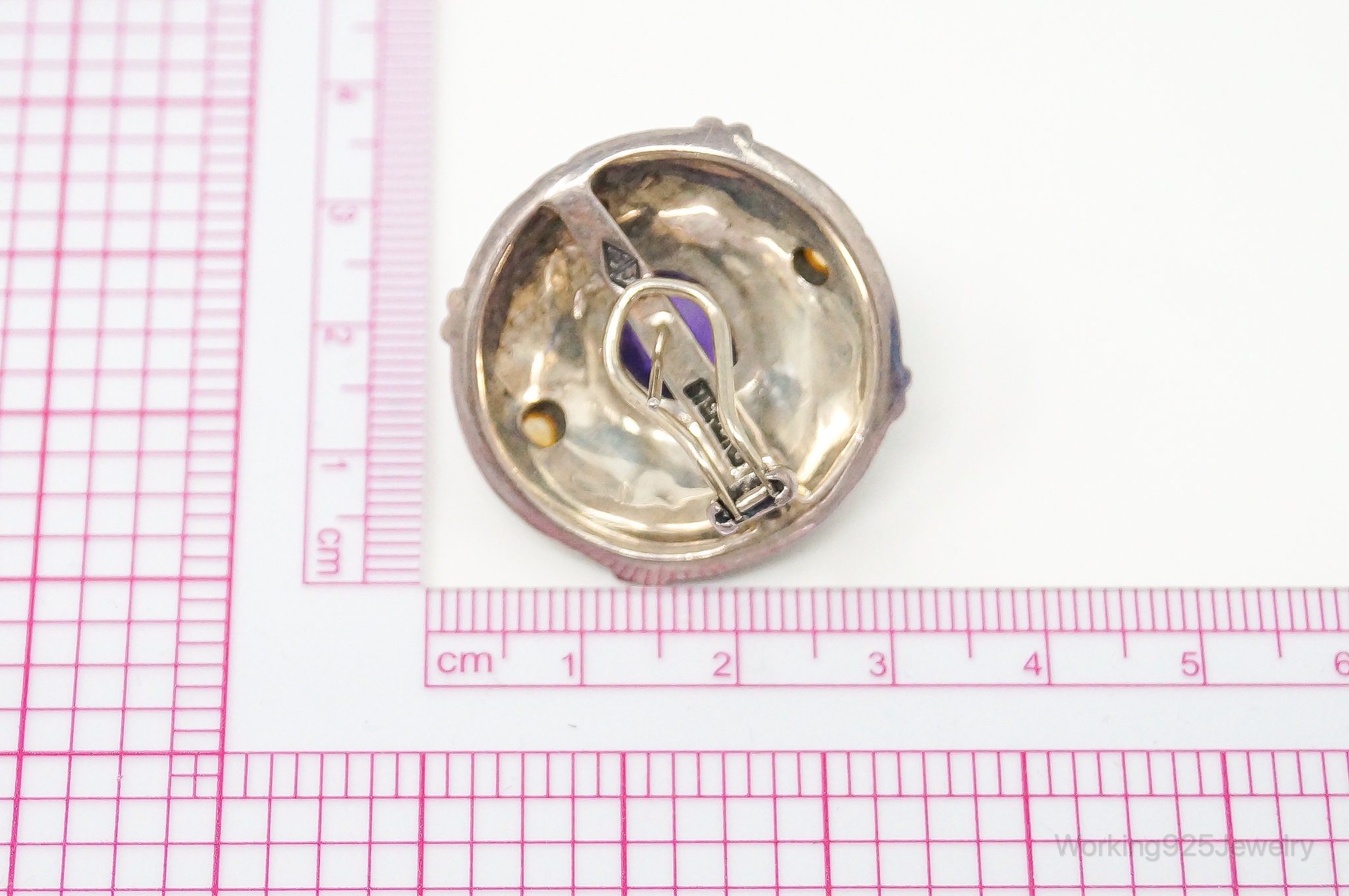 Große Judith Jack Amethyst Citrin Marcasite Sterling Silber - Etsy