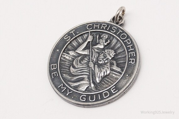 Antique Large "Saint Christopher Be My Guide" Sterlin… - Gem