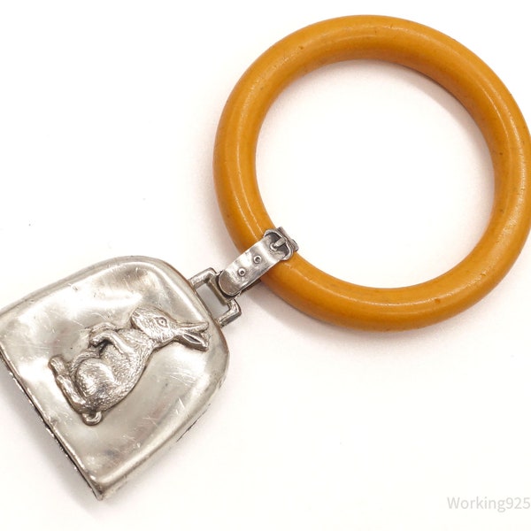 Silver Baby Rattle - Etsy