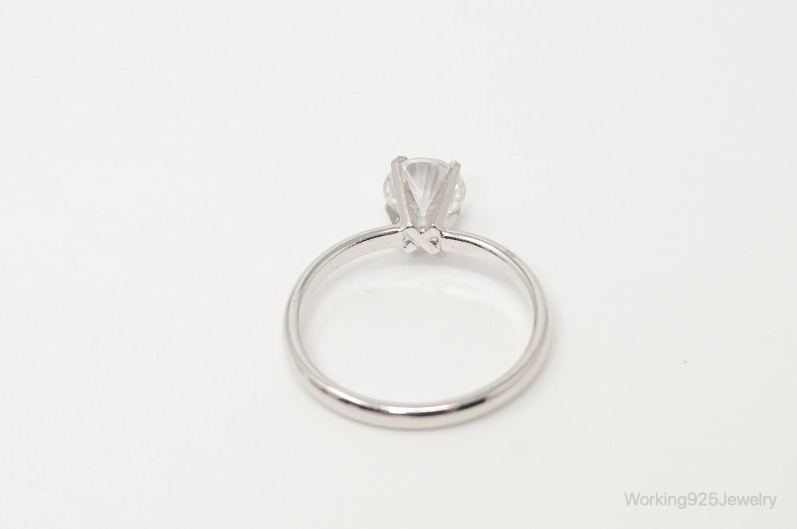 Vintage Designer Lind Cubic Zirconia Sterling Silver Ring - Etsy