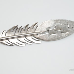 Vtg Native American Navajo Joe Delgarito Feather Sterling Silver Pin - Etsy