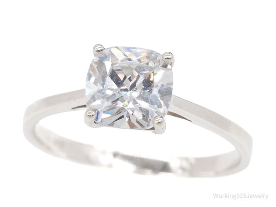 Designer Jeulia Diamond Simulant Sterling Silver Ring Size 11 Etsy