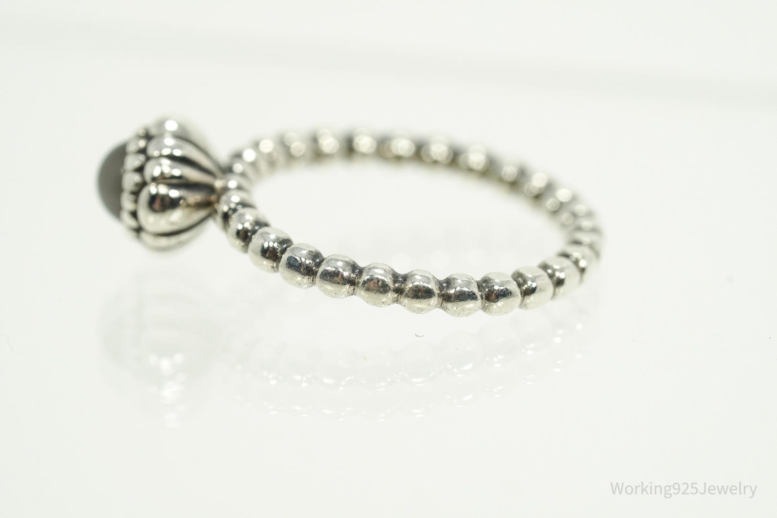 Designer Pandora March Birthday Blooms Sterling Silver Ring - Size 7 ...