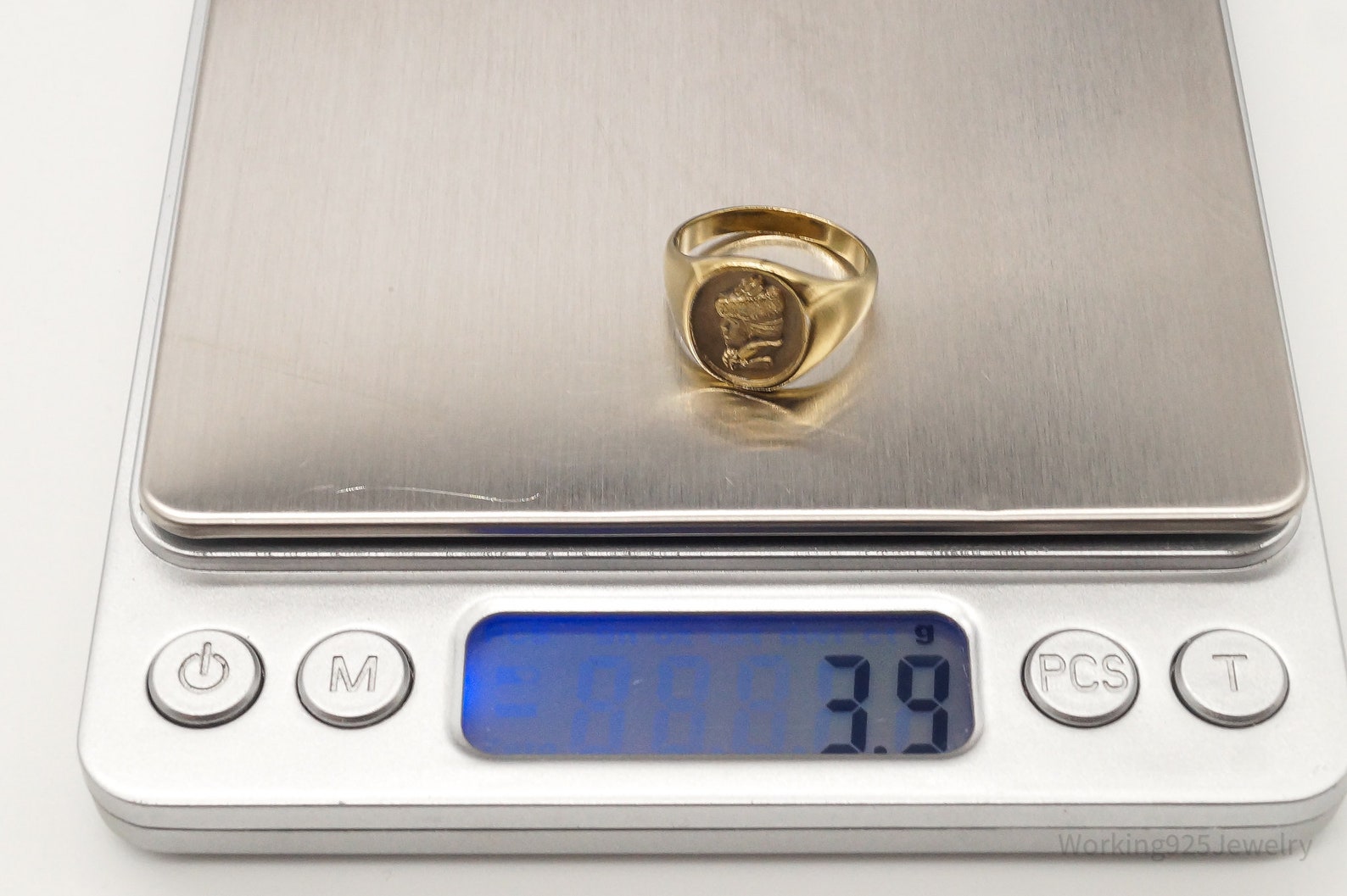 RARE Vintage AVON HGE 18K Victorian Woman Sterling Silver Ring - Etsy