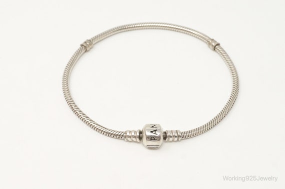 Designer Pandora Iconic Pandora Logo Sterling Silver … - Gem