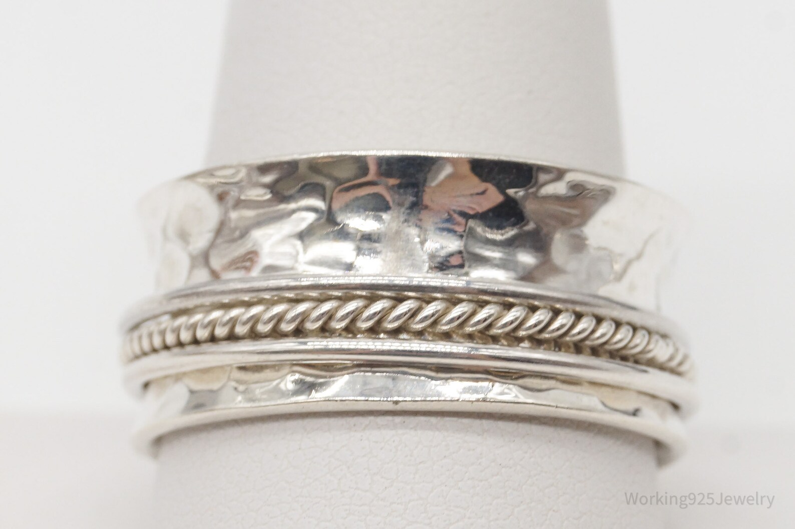 Vintage Mexico ATI Sterling Silver Spinner Ring Size 10.25 - Etsy