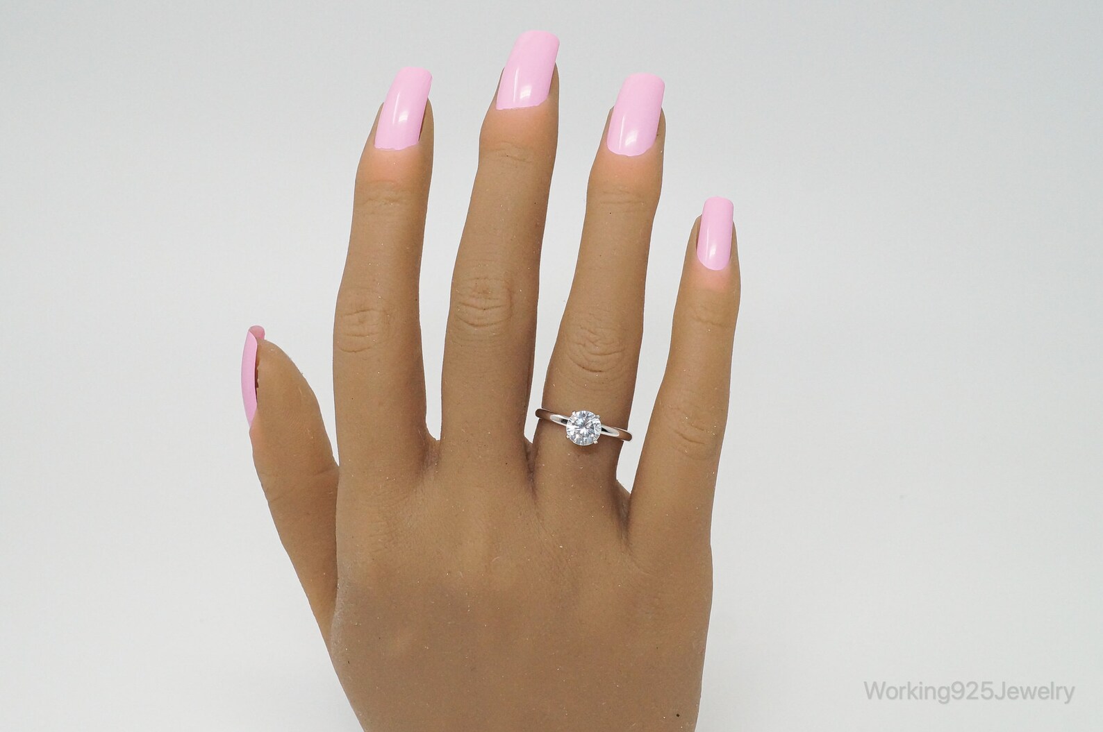 Vintage Designer Lind Cubic Zirconia Sterling Silver Ring - Etsy