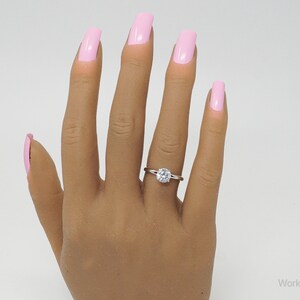 Vintage Designer Lind Cubic Zirconia Sterling Silver Ring - Size 7 - Etsy