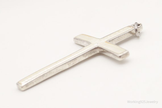 Vintage Large White Enamel Siam Sterling Silver Penda… - Gem