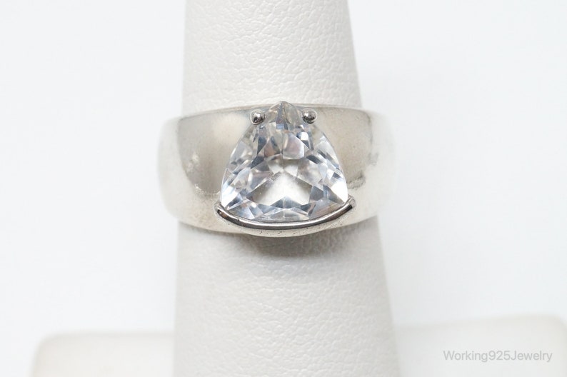 Vintage Designer HAN Cubic Zirconia Sterling Silver Ring - Etsy