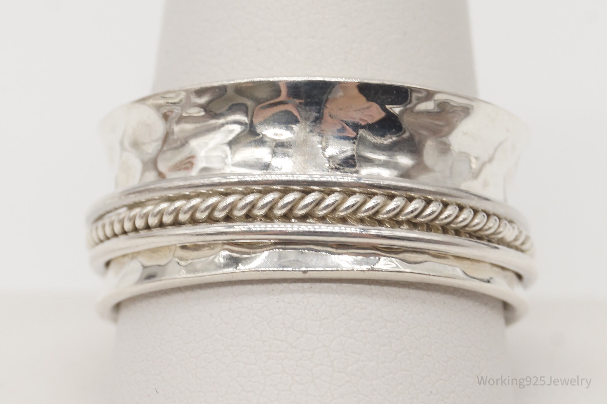 Vintage Mexico ATI Sterling Silver Spinner Ring Size 10.25 - Etsy