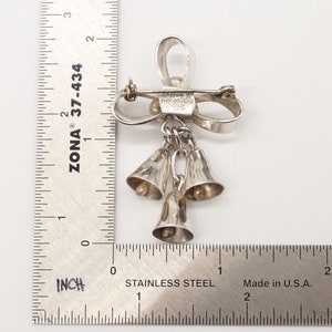 Vintage Mexico Bells Bow & Berrys Sterling Silver Brooch Pin - Etsy