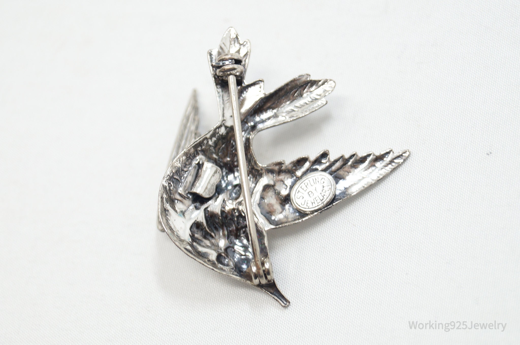 Vintage Designer Jewelart Humming Bird Sterling Silver Brooch Pin - Etsy