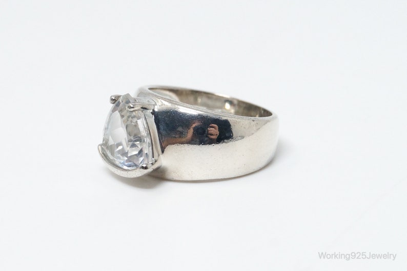 Vintage Designer HAN Cubic Zirconia Sterling Silver Ring - Etsy
