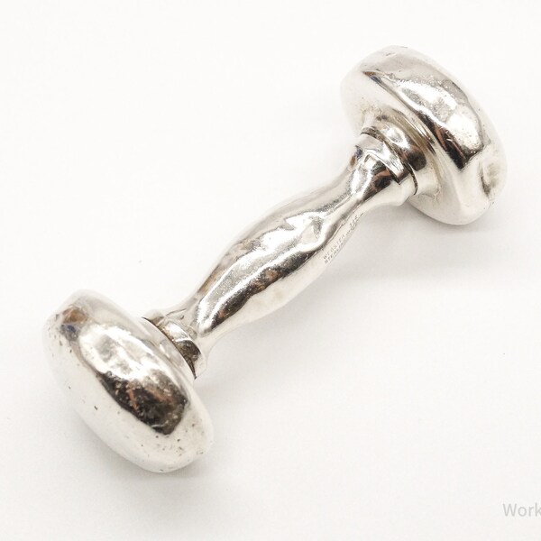 Silver Baby Rattle - Etsy