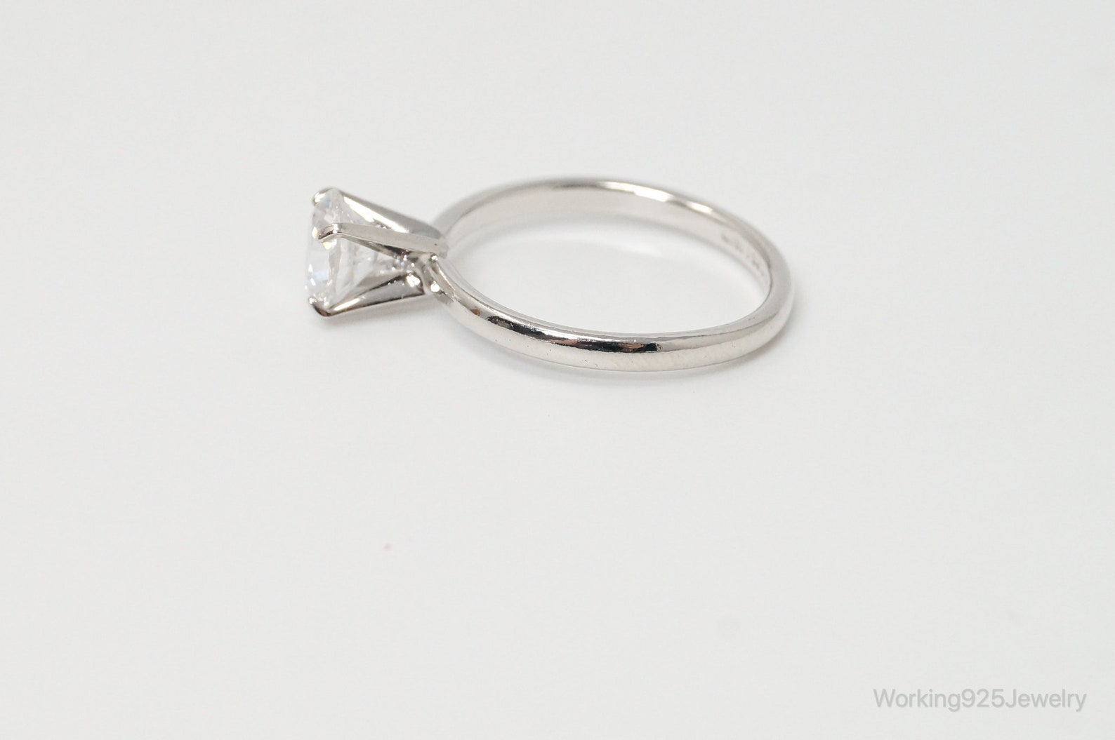 Vintage Designer Lind Cubic Zirconia Sterling Silver Ring - Etsy