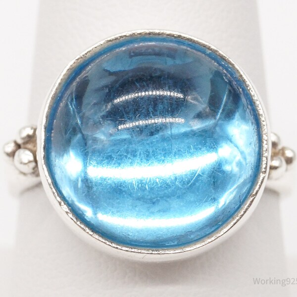 Faux Blue Topaz Ring - Etsy