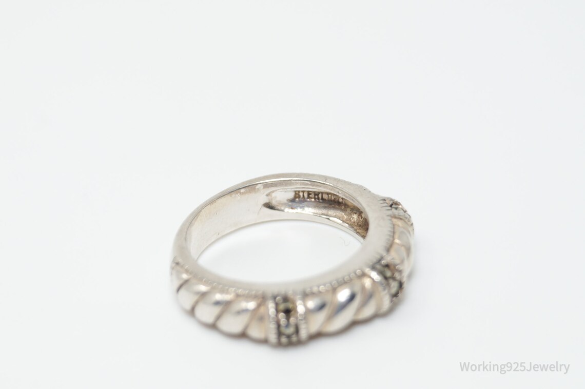 Vintage Designer Judith Jack Marcasite Cable Sterling Silver | Etsy