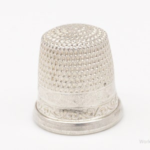 Victorian Antique Sterling Silver Thimble - Etsy