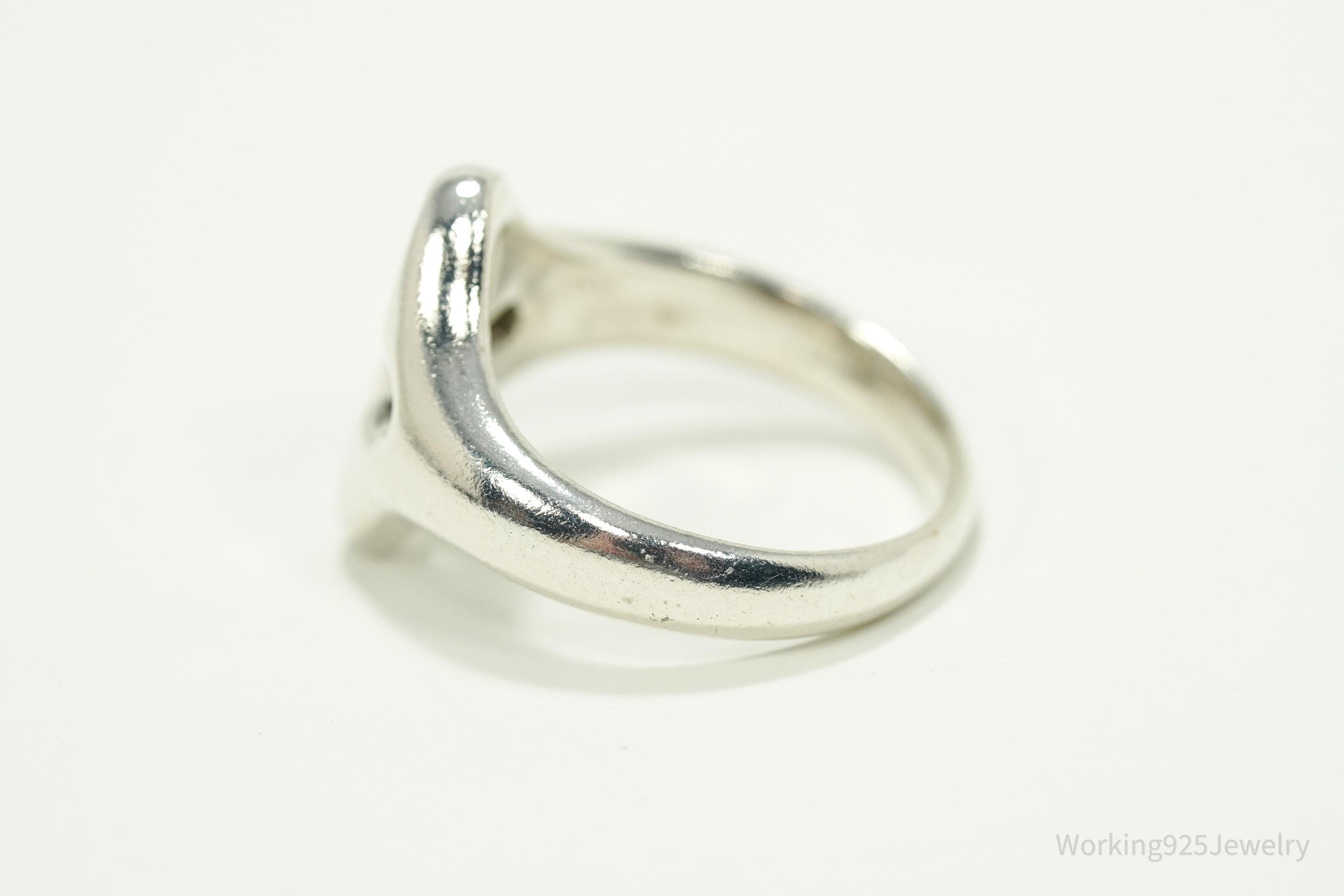 Vintage Silver Cross Cut Out Band Ring - Size 5 - Etsy