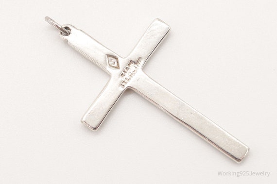 Vintage Large White Enamel Siam Sterling Silver Penda… - Gem