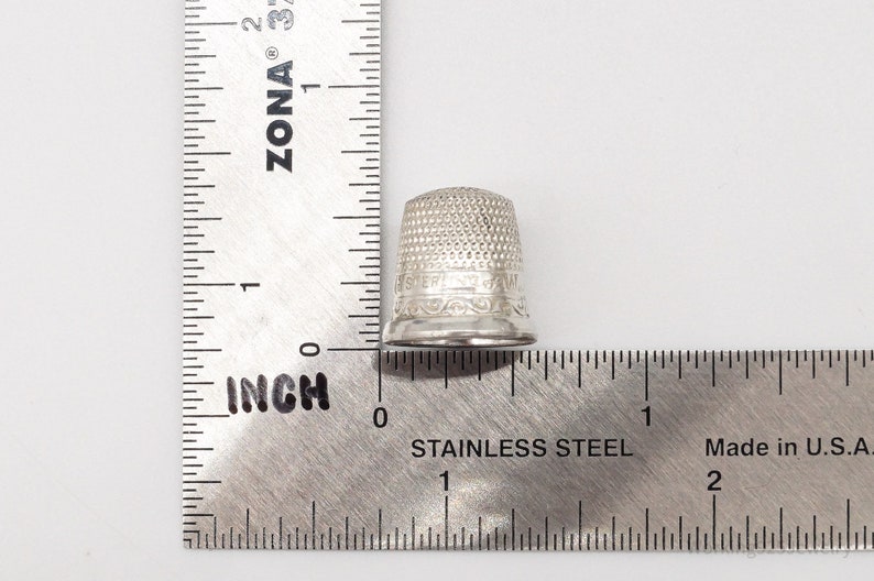 Victorian Antique Sterling Silver Thimble - Etsy