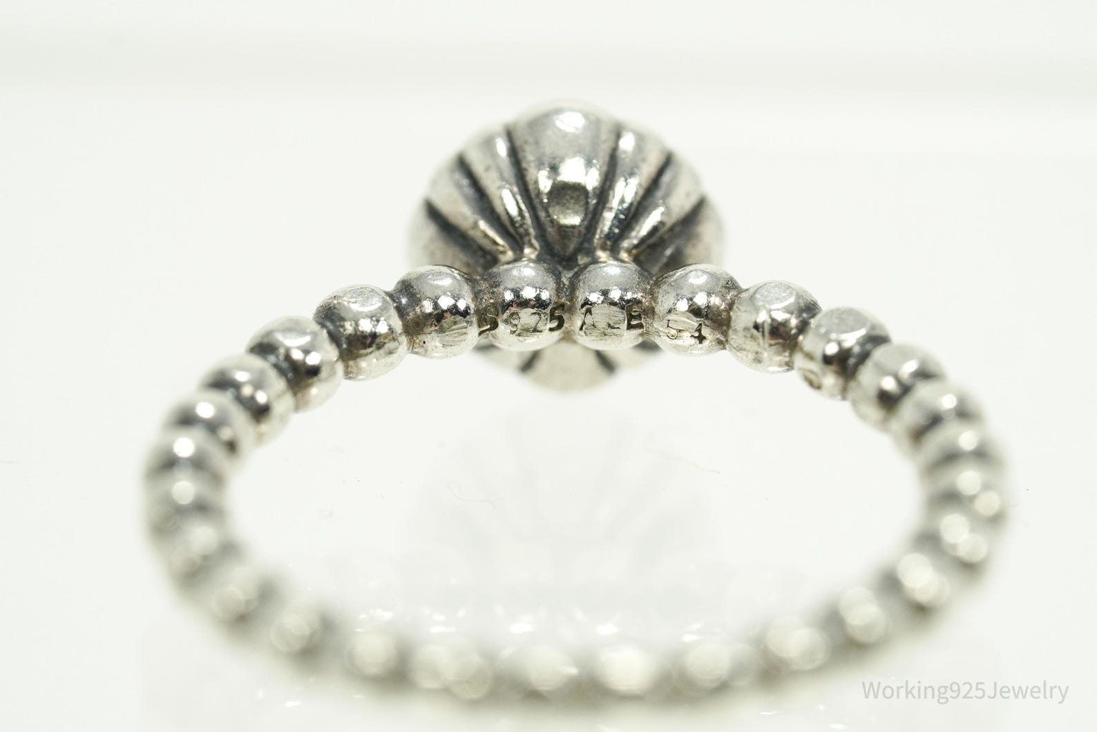 Designer Pandora March Birthday Blooms Sterling Silver Ring - Size 7 ...