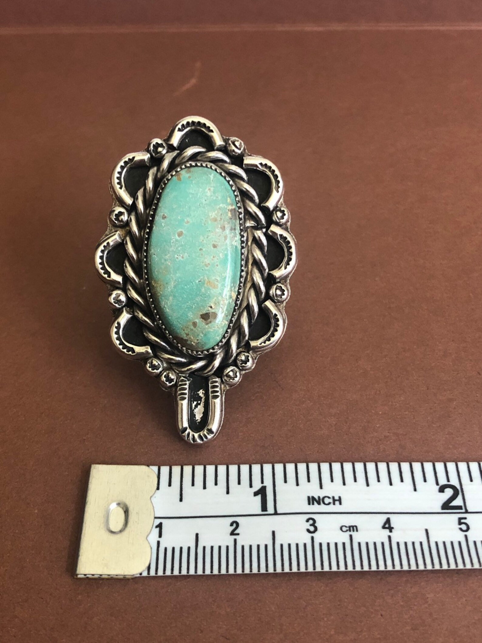 LARGE Vintage Native Old Pawn Southwestern Turquoise Handmade - Etsy
