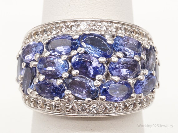 Buy Designer Stauer Tanzanite White Zircon Sterling Silver Ring 5 Online in India Etsy