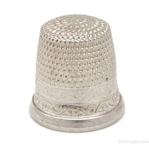 Victorian Antique Sterling Silver Thimble - Etsy