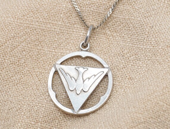 Vintage 1970s Antaya Holy Spirit Dove Sterling Silver… - Gem