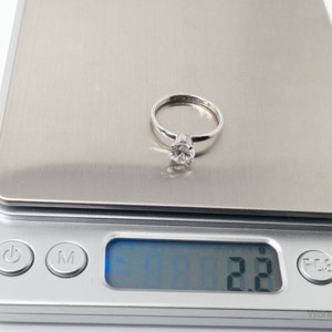 Vintage Designer Lind Cubic Zirconia Sterling Silver Ring - Size 7 - Etsy