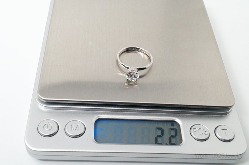 Vintage Designer Lind Cubic Zirconia Sterling Silver Ring - Etsy