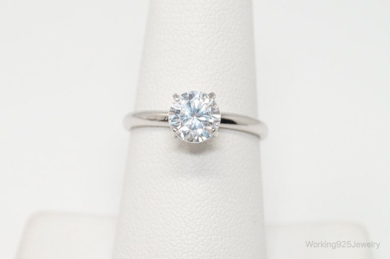 Vintage Designer Lind Cubic Zirconia Sterling Silver Ring - Etsy