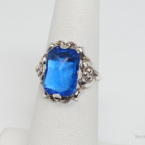 Vintage Rare Modernist Eric Christophersen Art Glass 830S Silver Ring ...