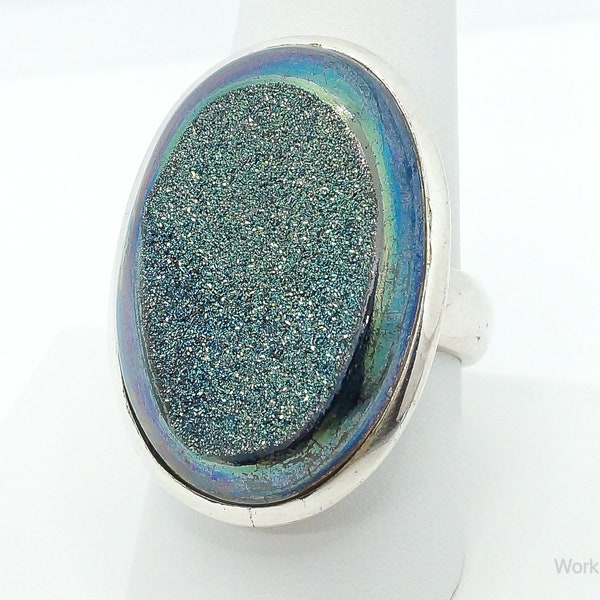 Druzy Quartz Ring - Etsy