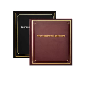 Personalised Text A4 Certificate 3-ring Binder Slip in 100 Pocket ...