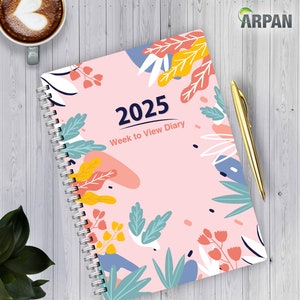 2025 A5 Week to View Diary Vintage Art Busy Life Agenda Diary - Etsy UK