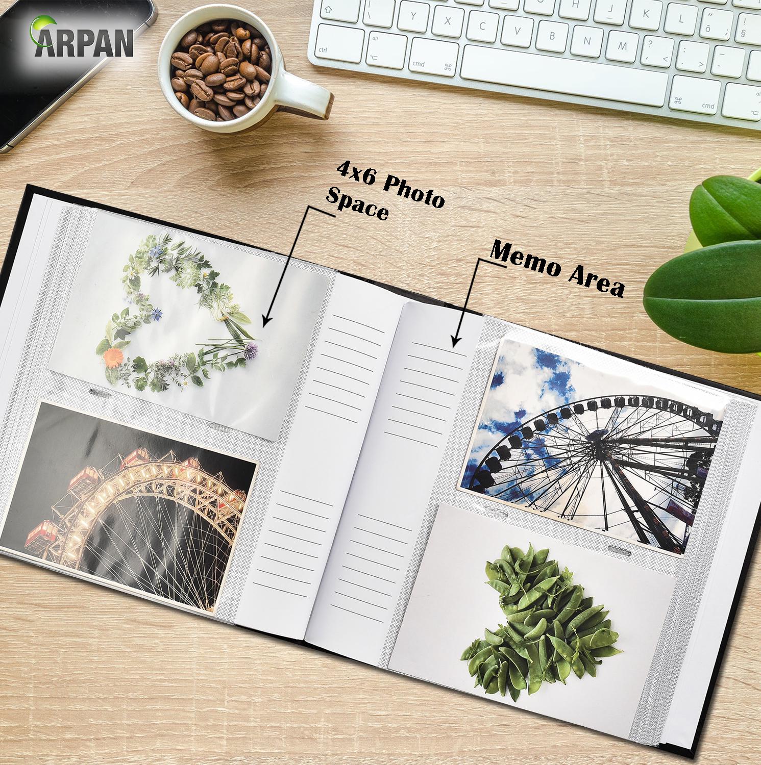 Personalised Text Photo Album Slip in Case Book-bound Album Holds 6x4 ...