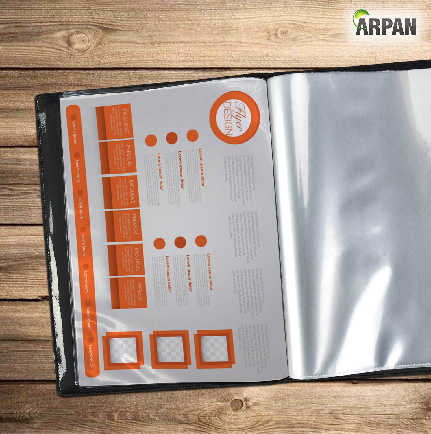 Personalised Text 36 Pockets A4 Presentation Folder Document - Etsy UK
